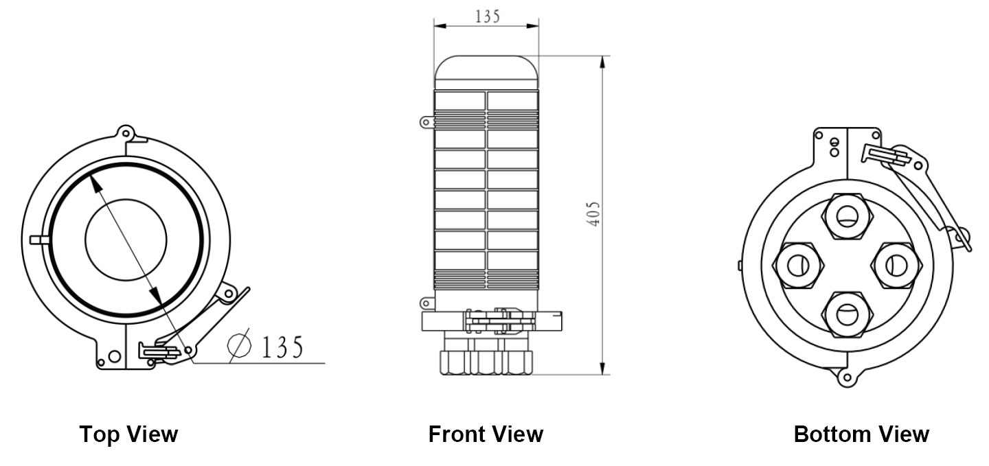 BL-FOSC-Y9601S Fiber Optic Splice Closure_Brellet Telecom - FTTx FTTH ...
